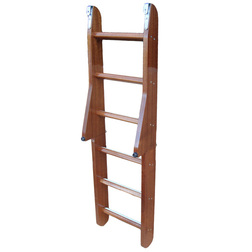 Varnished Mahogany Boarding Ladders - Sheridan Marine