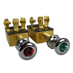 Chrome Push/Pull Switch with LED - Sheridan Marine