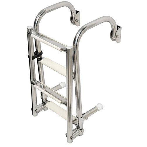 Stainless Steel Boarding Ladder with 180° Crook - Sheridan Marine