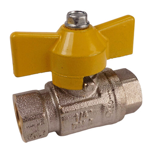 Brass Female Socket Yellow Tee Handle Ball Valves - Sheridan Marine