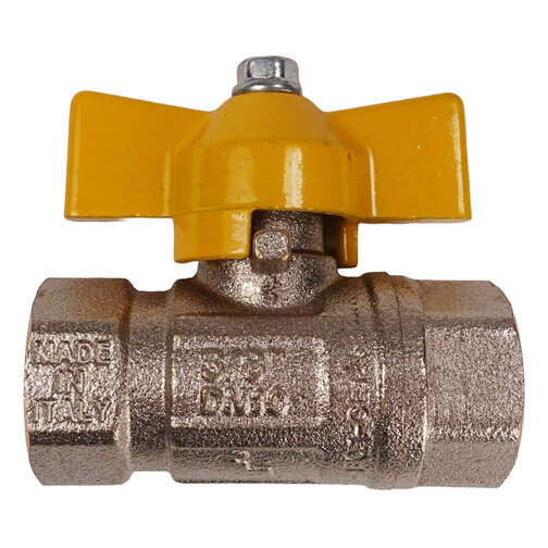 Brass Female Socket Yellow Tee Handle Ball Valves - Sheridan Marine