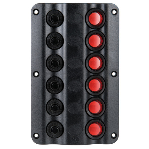 Osculati Fused Switch Panel with LED Rocker Switches - Sheridan Marine